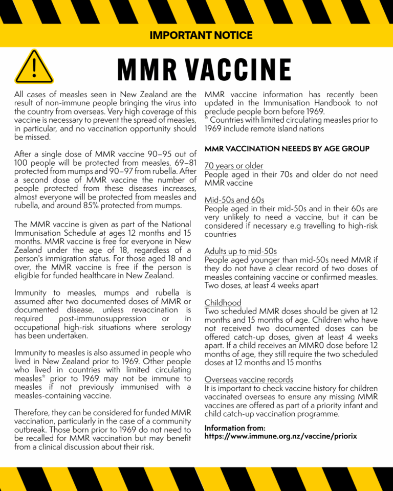 IMPORTANT: MMR VACCINE - Baderdrive Doctors